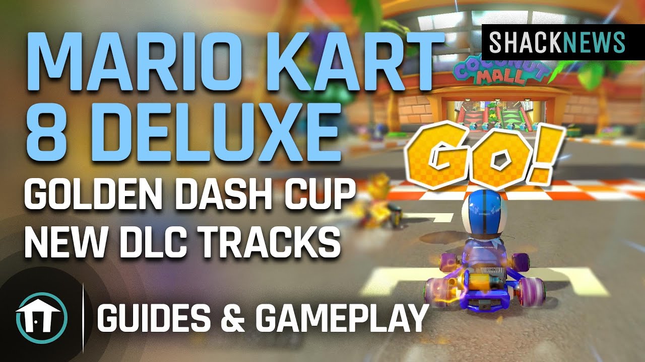 Mario Kart 8 Deluxe - Golden Dash Cup - New DLC Tracks - YouTube