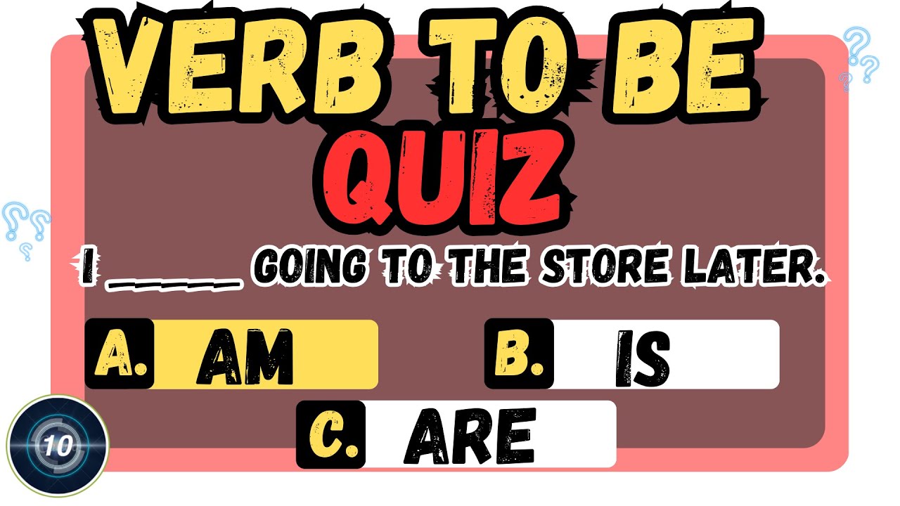 AM, IS, ARE - Verb to be - Quiz - Can You Score 15/15? - YouTube