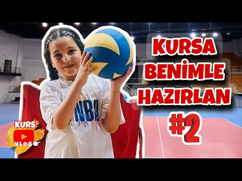KURS VLOG ! Voleybol Kursuna Benimle Hazırlan #2 !