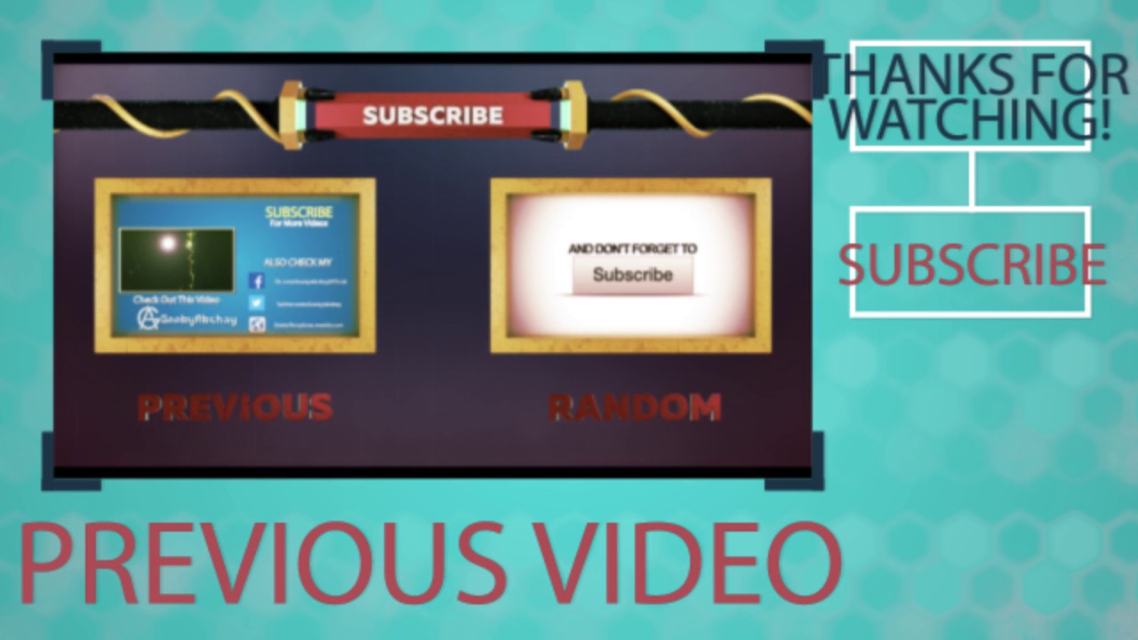 PREVIOUS VIDEO OUTRO TEMPLATE FREE! 2016 #8 - YouTube