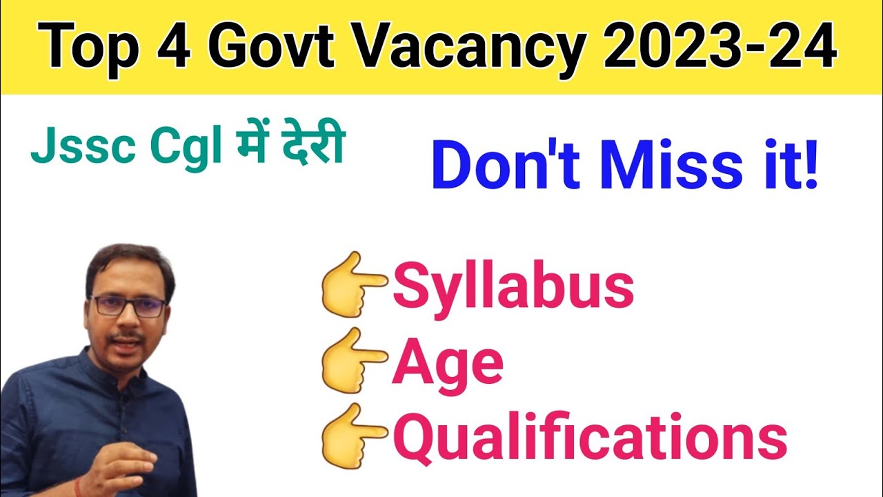 Top 4 Govt job 2023 | Government vacancy 2023 | Government job vacancy ...