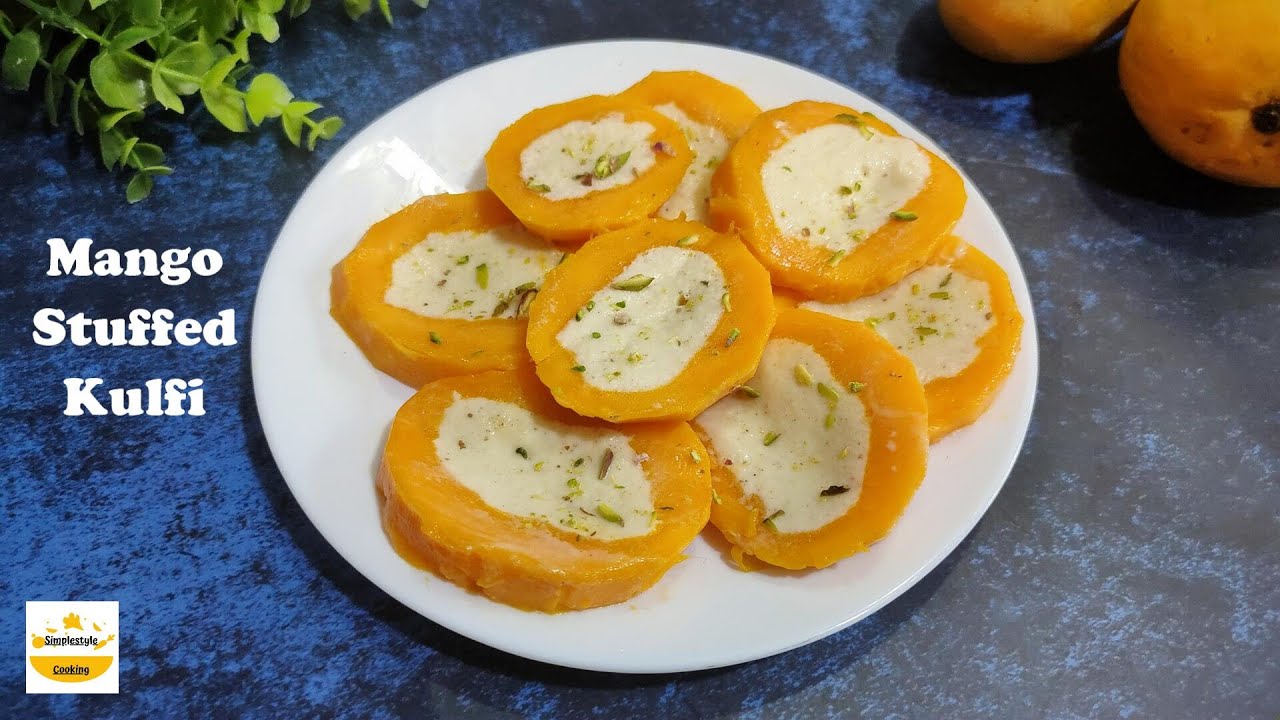 Mango Stuffed Kulfi Recipe | 3-Ingredient Stuffed Mango Kulfi | आम की ...