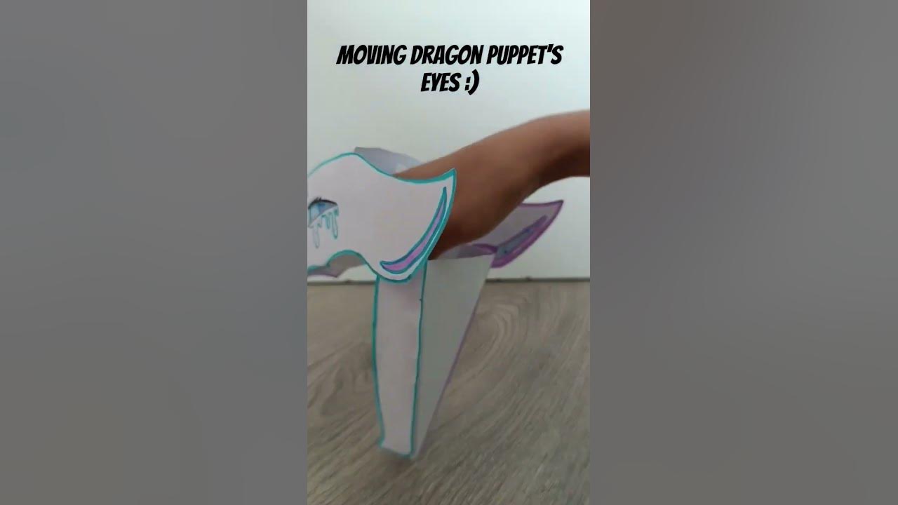 moving dragon puppet's eyes tutorial:) #dragonpuppet #tutorial - YouTube