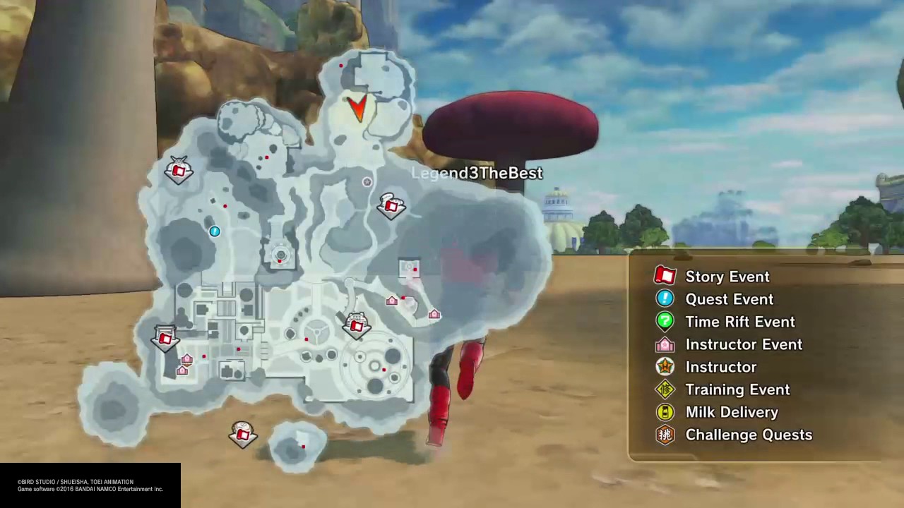 DRAGON BALL XENOVERSE 2 map so big has its own transfer anywhere robot ...
