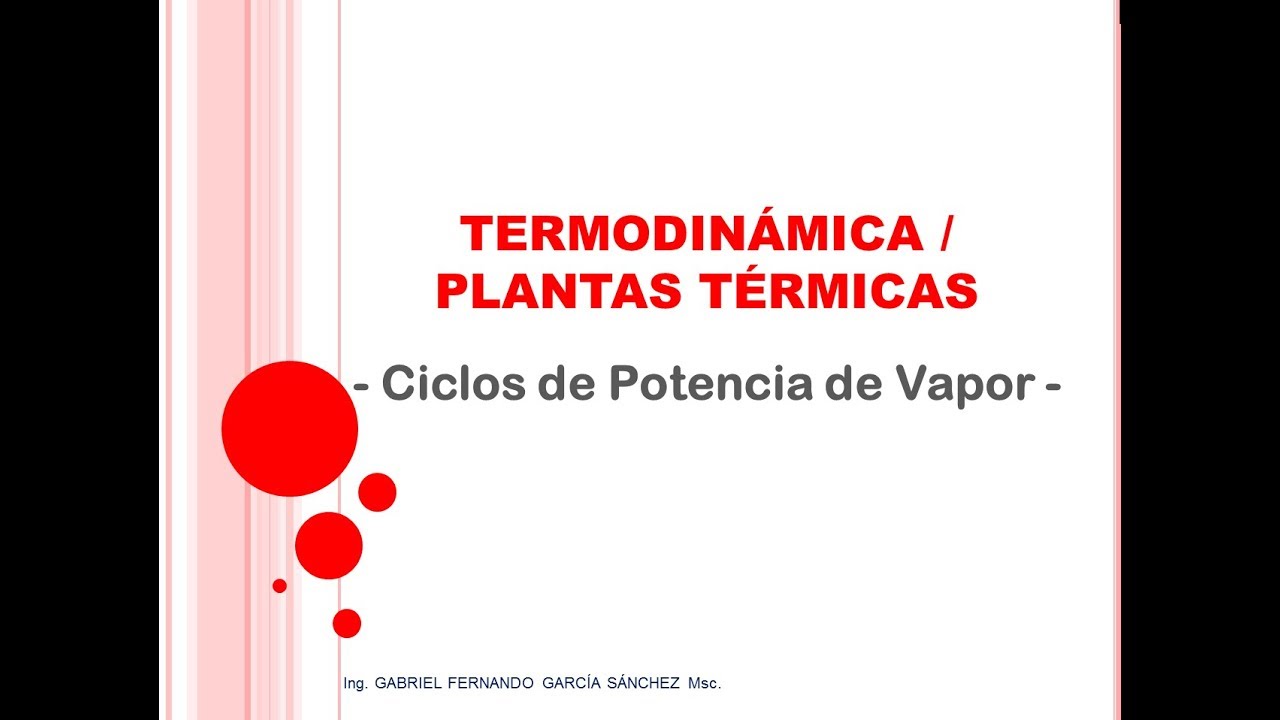 El Ciclo Rankine - Clase 20 Termodinámica / Plantas Térmicas - YouTube
