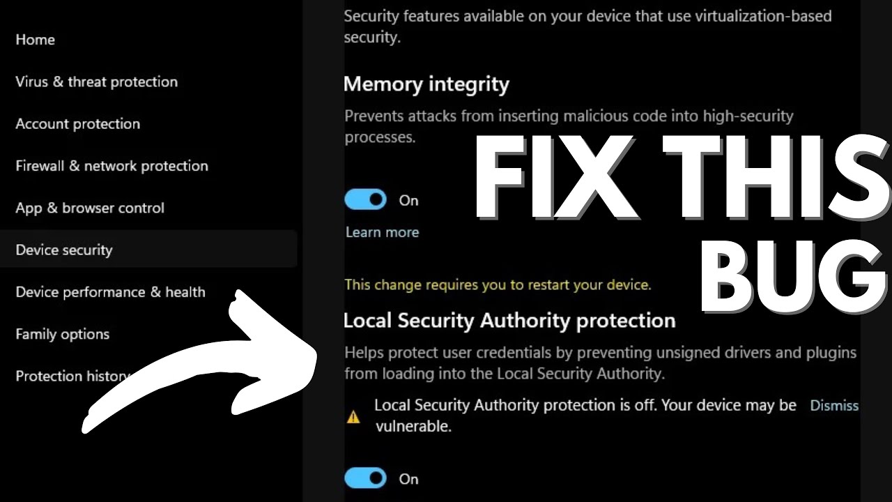 How to Fix "Local Security Authority Protection is OFF" in Windows 11 ...