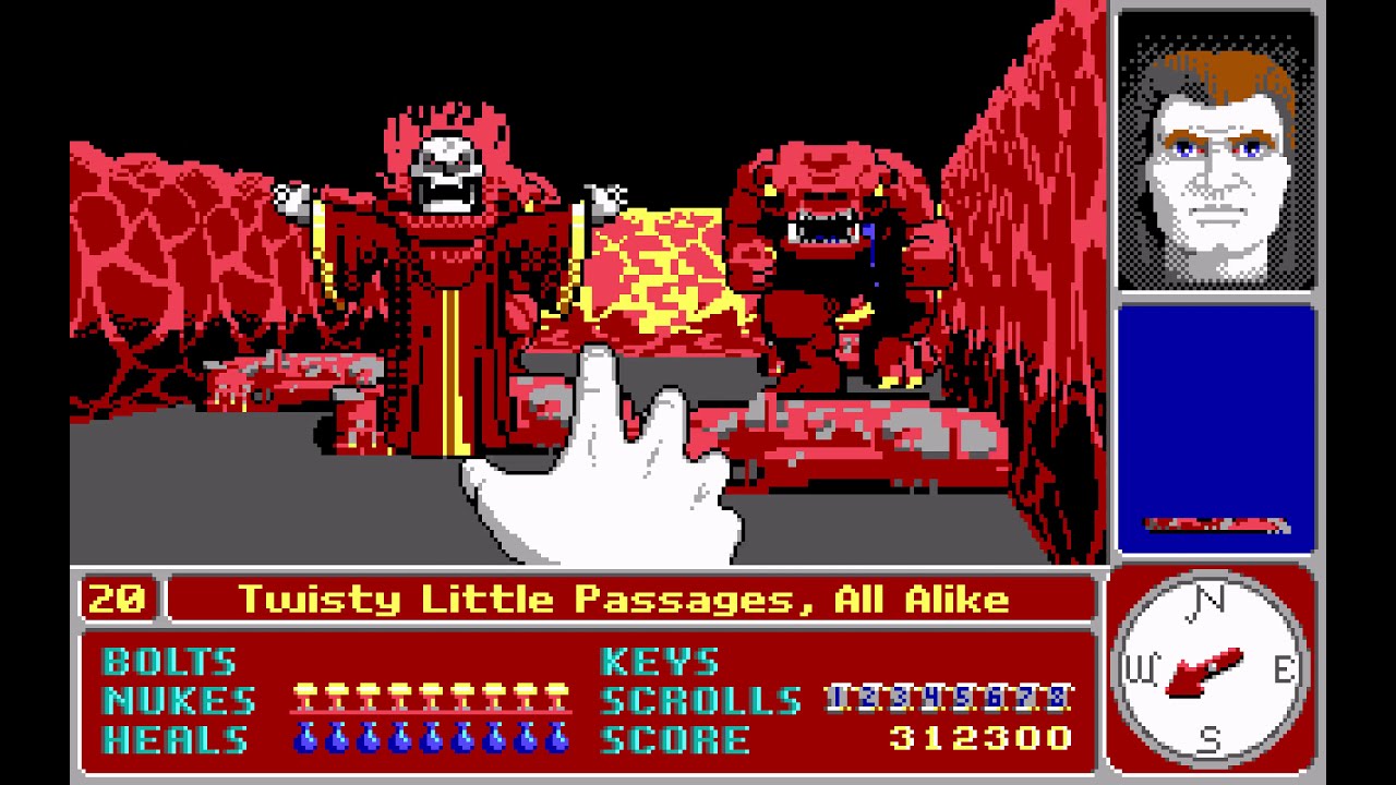 Catacomb 3-D: The Descent - Level 20: Grelminar's Lair (1991) [MS-DOS ...