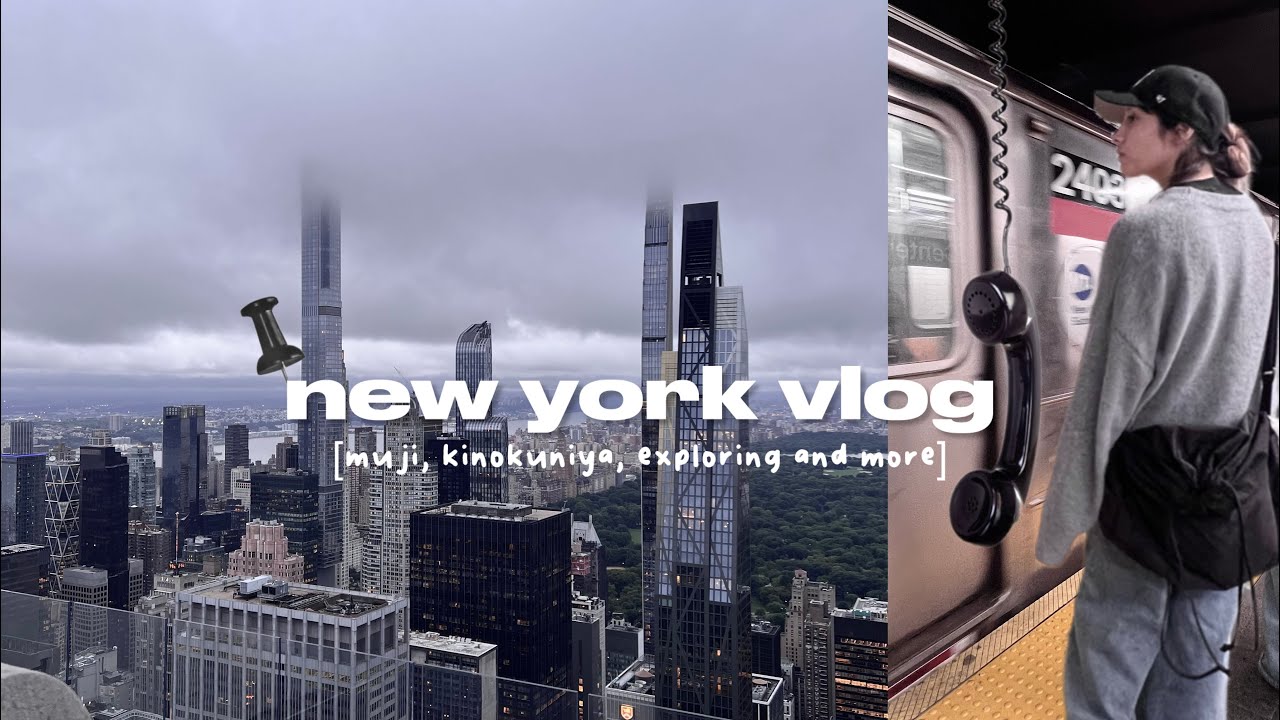NEW YORK VLOG🖇️: exploring, first time in the city, shopping, muji, and ...