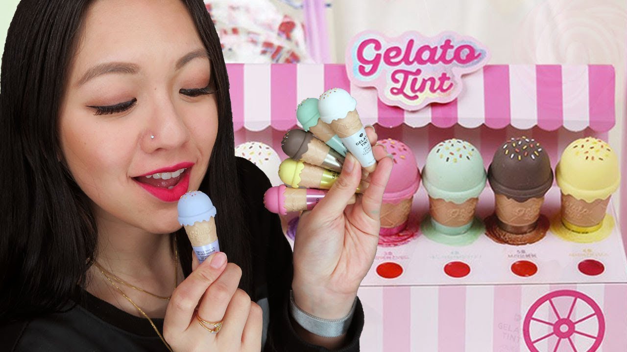 더페이스샵 젤라또 틴트 THE FACE SHOP GELATO TINT |FULL SWATCHES & REVIEW - YouTube