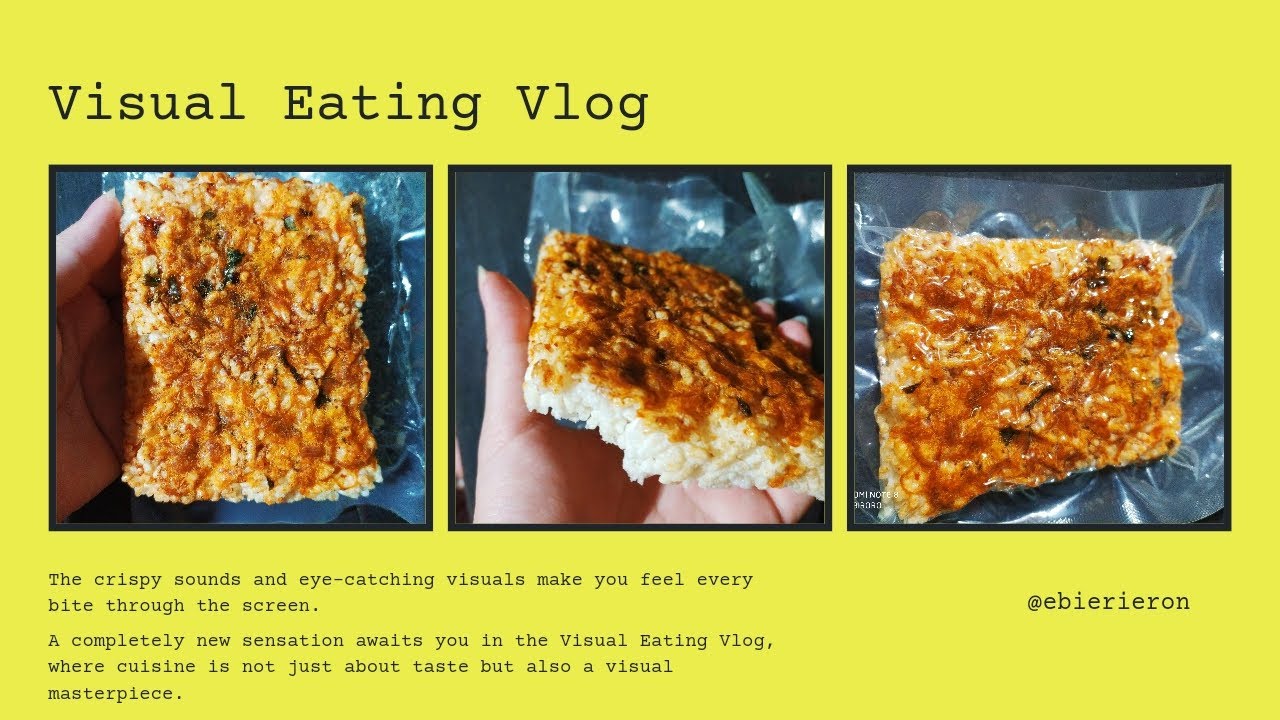 4K Visual Eating Vlog |•Vlog Visual Eating っ••っ scorched rice topped ...