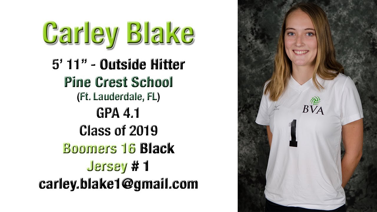 Carley Blake – 2017 Club Volleyball Highlights - YouTube