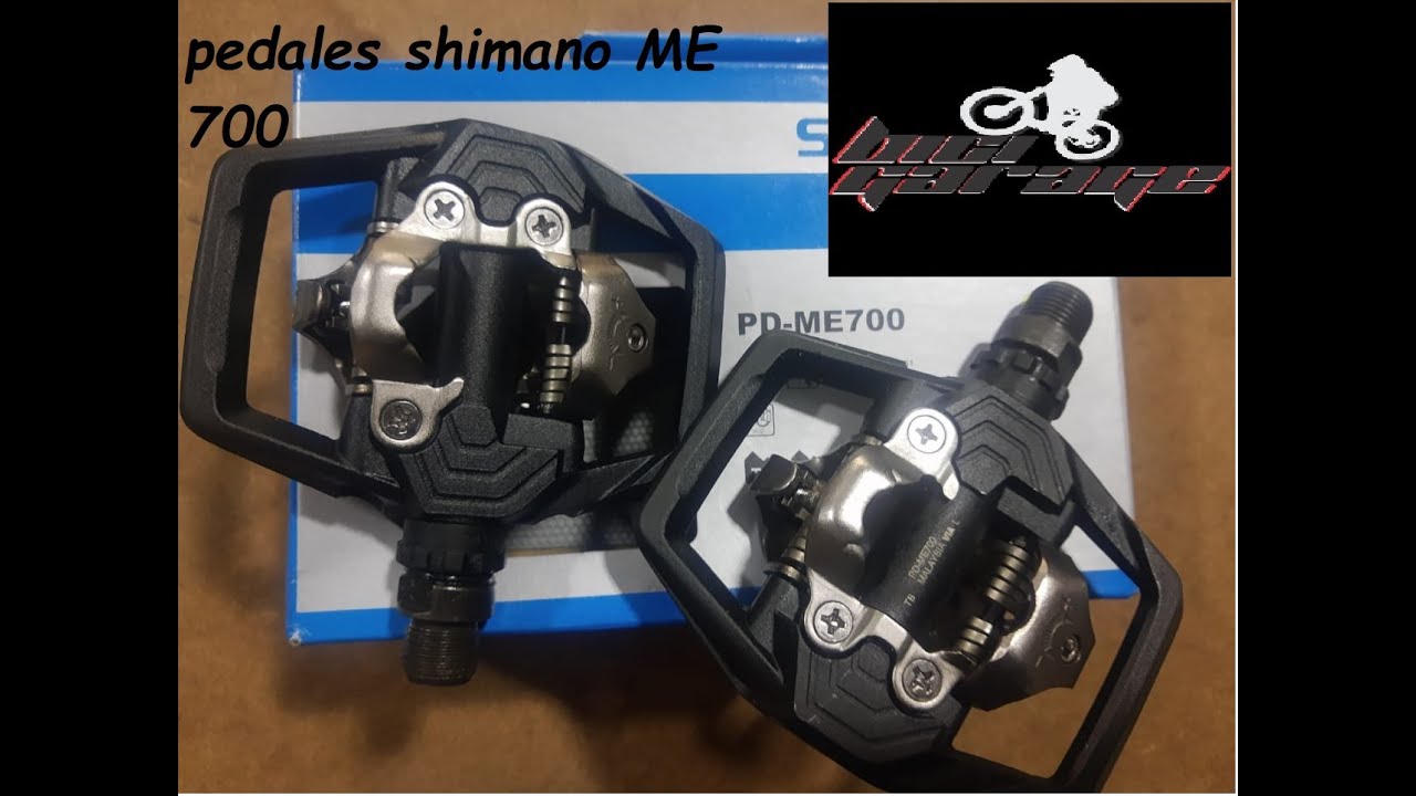 PEDALES SHIMANO ME700 - YouTube