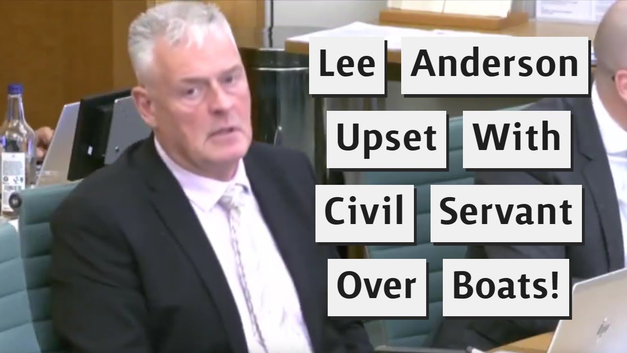 Lee Anderson Upset With Civil Servant Over Small Boats Numbers - YouTube
