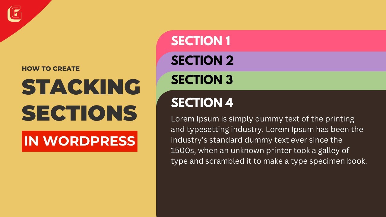 How To Create Stacking Sections In WordPress Block Editor Step By Step Tutorial How To Create Stacking Sections In WordPress Block Editor Step By Step Tutorial