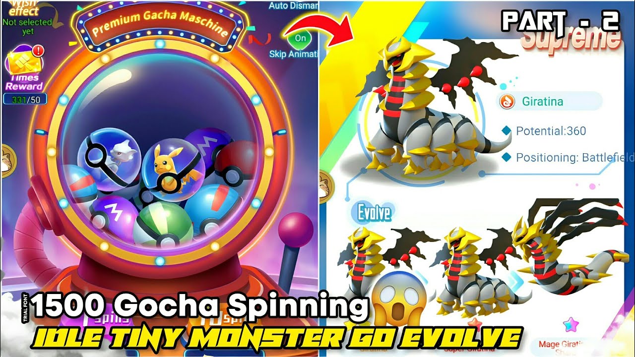Idle Tiny Monster Go Evolve! 1500 Gacha Premium Spinning | Can I Get Mythical | PART - 2 - YouTube