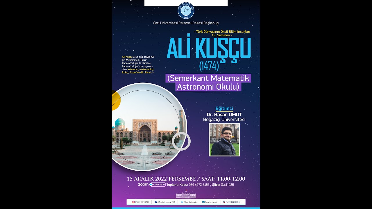 12-) Ali Kuşçu, Dr. Hasan UMUT - YouTube