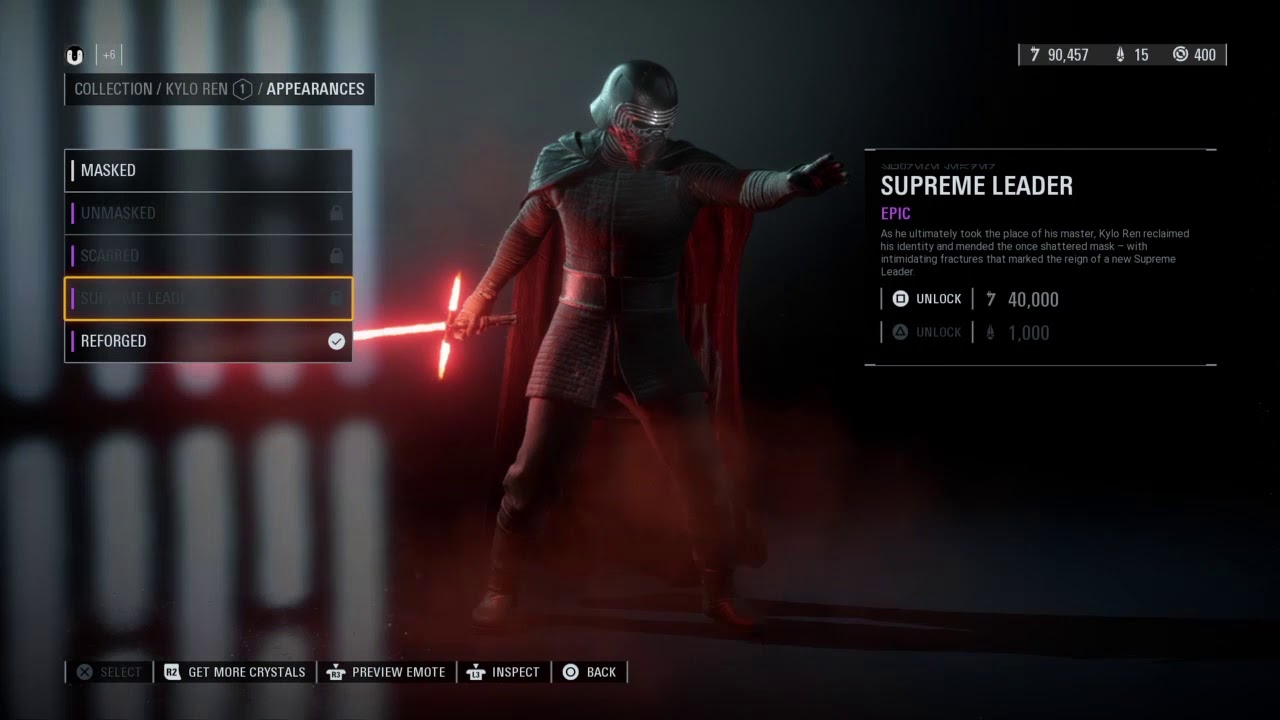 Star wars battlefront 2- all hero skins. - YouTube