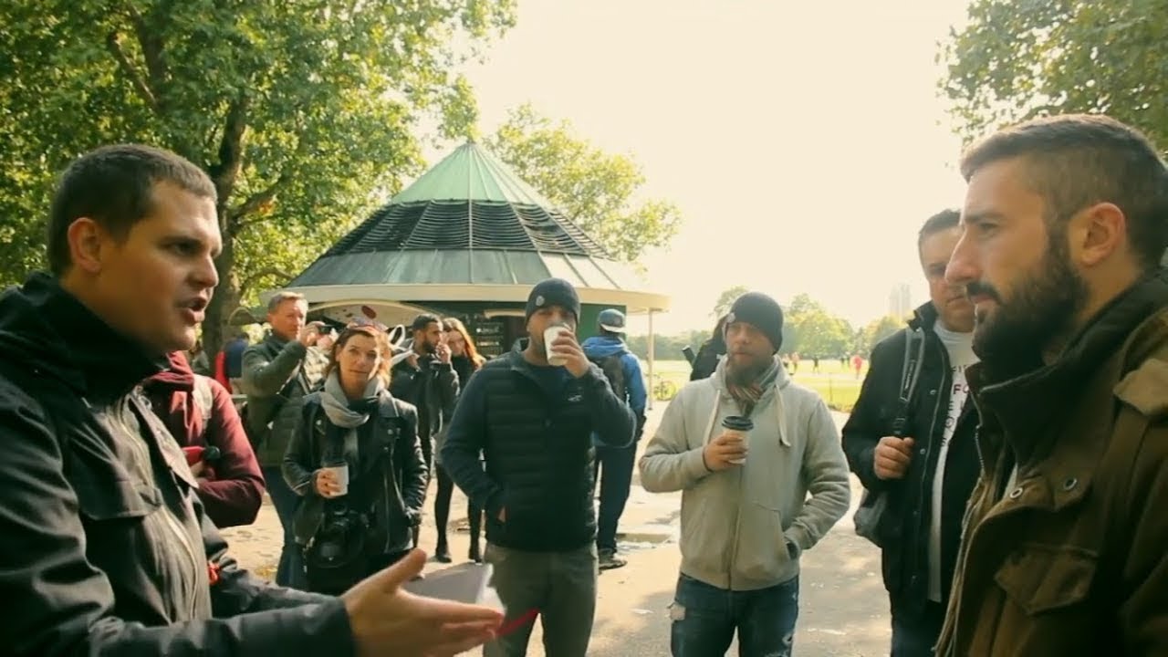 Atheist debates Christian on God and Morality | Speakers Corner [2018 ...