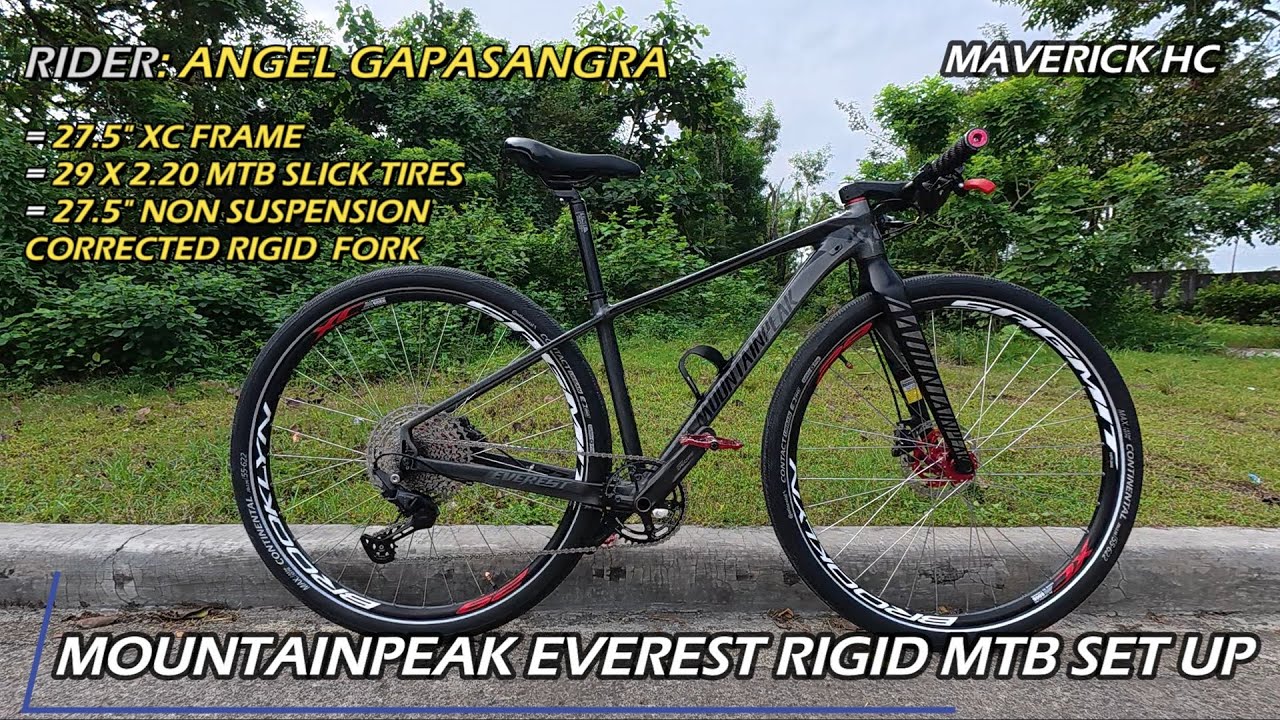 29x2.2 MTB Slick Tires sa 27.5" MOUNTAINPEAK EVEREST XC Frame & 27.5 ...