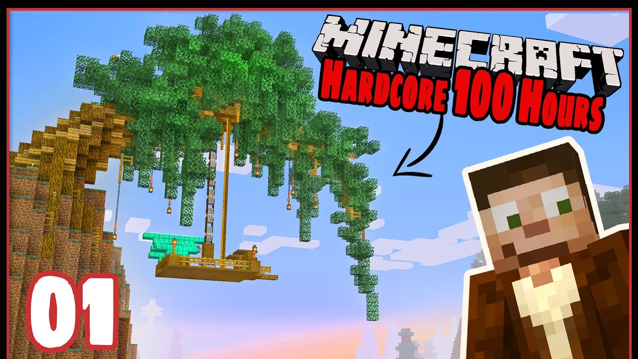 100 Hours In Hardcore Minecraft: The Most Dangerous Base - YouTube