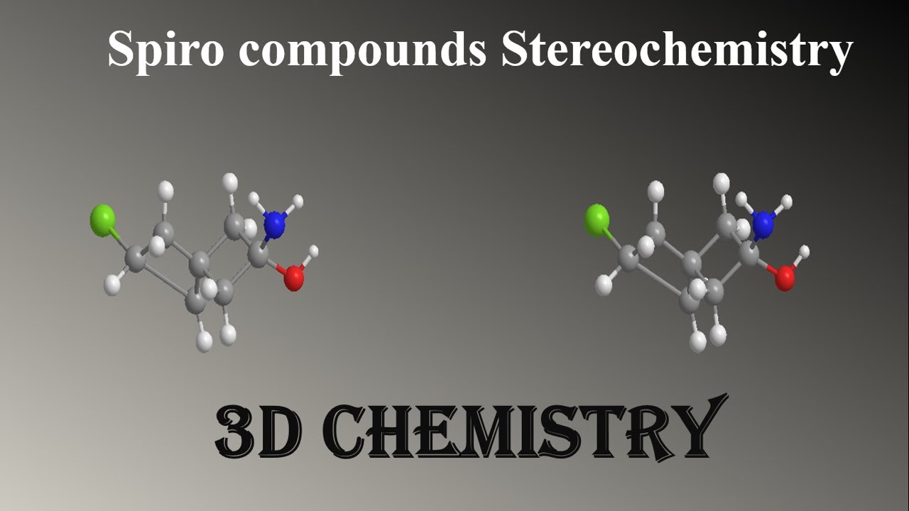 Spiro Compounds optical isomerism || chirality of spiranes ...