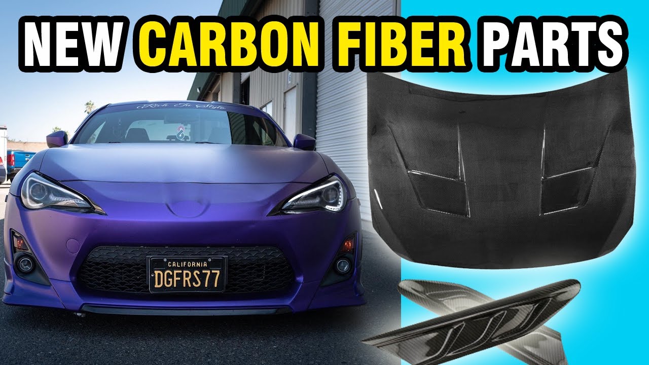 Wrapping and Installing New Carbon Fiber Hood on my FRS - YouTube