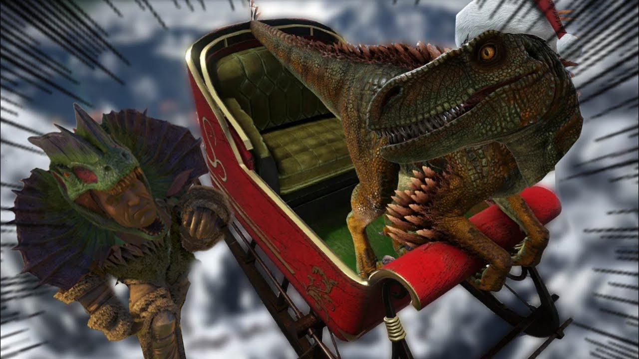 HUNTING RAPTOR CLAUS!! 【ARK Survival Evolved fjordur】 - YouTube