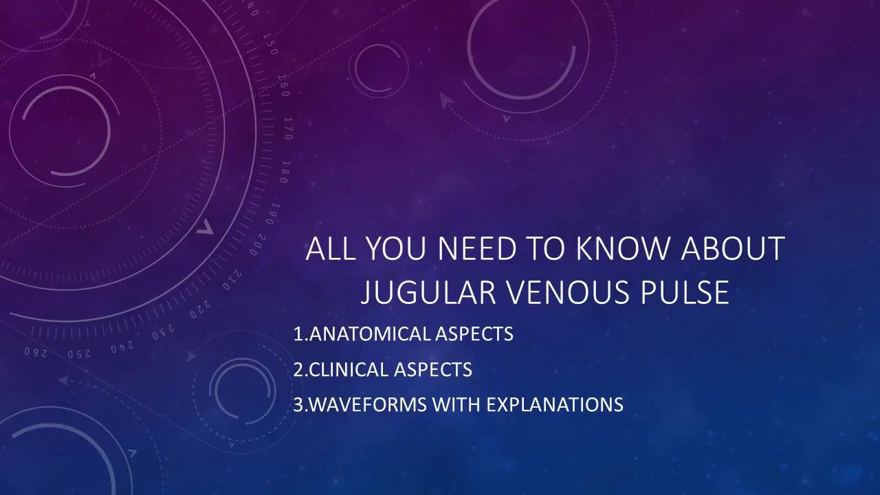 Jugular venous pulse : all you need to know - YouTube