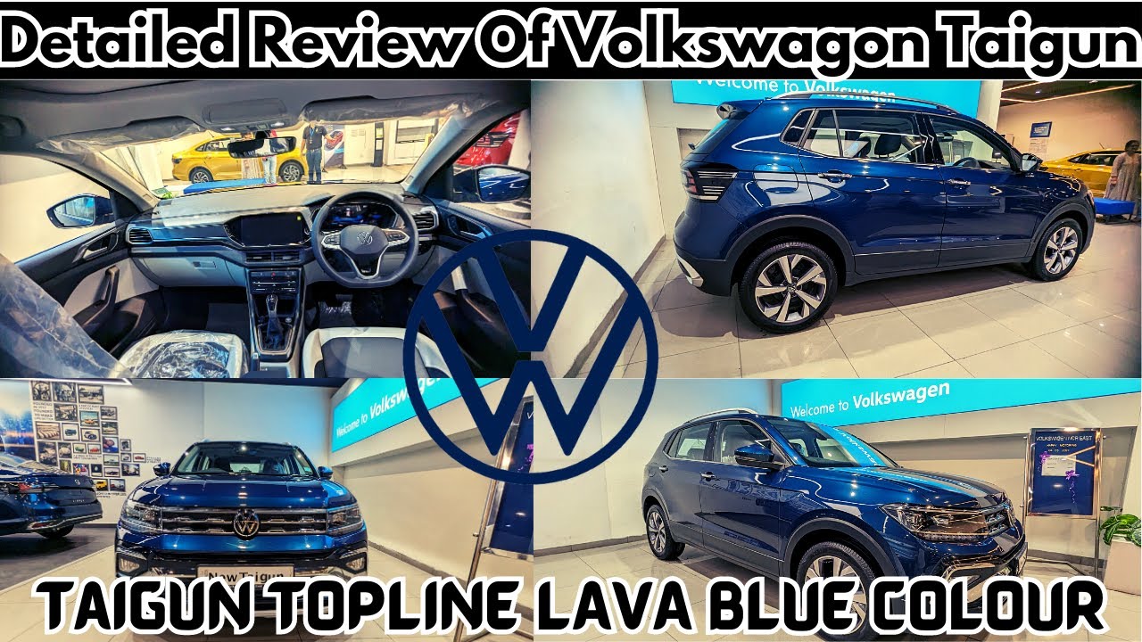 Volkswagon Taigun Topline Lava Blue || The all New color of Volkswagon ...