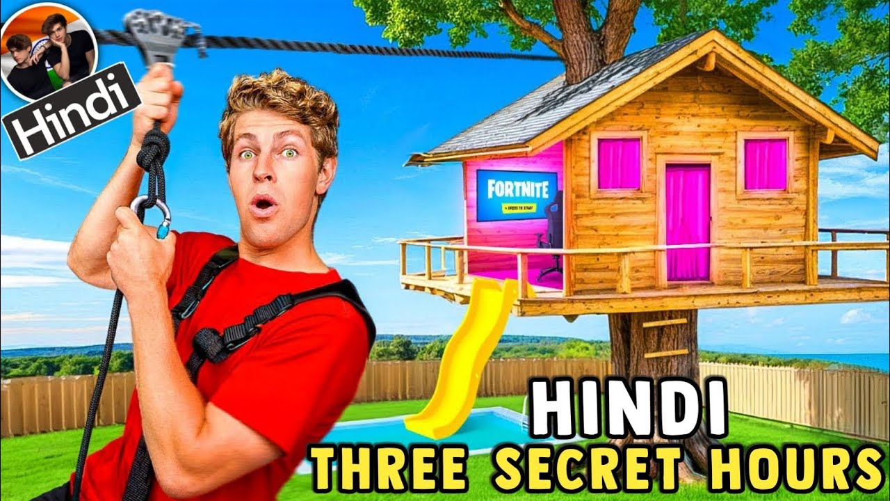 I Built a SECRET Tree House in My Backyard! Ben Azelart | Ben Azelart ...