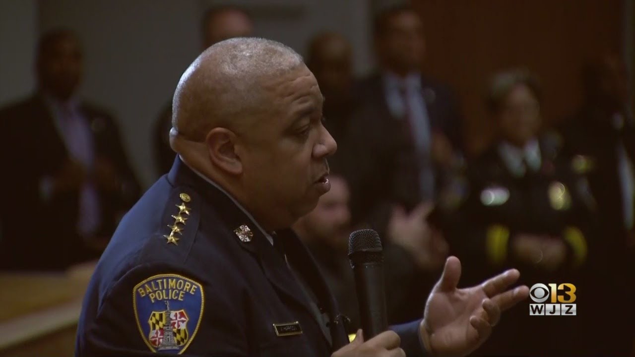 Baltimore's New Top Cop Meets With The Community - YouTube