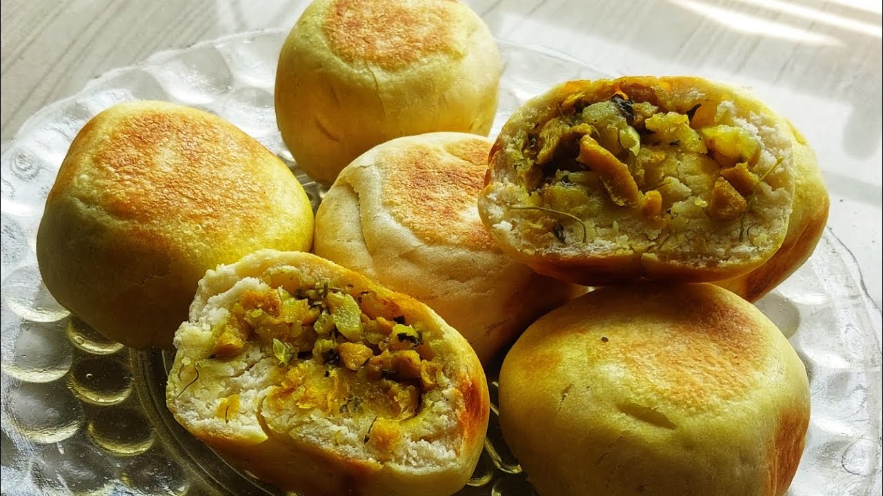 Stuffed Bun Recipe | Stuffed Bun Recipe Without Over | Homemade Bun ...