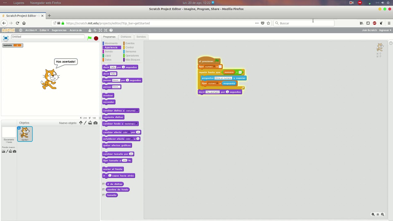 Tutorial Scratch 4: Estructuras repetitivas - YouTube