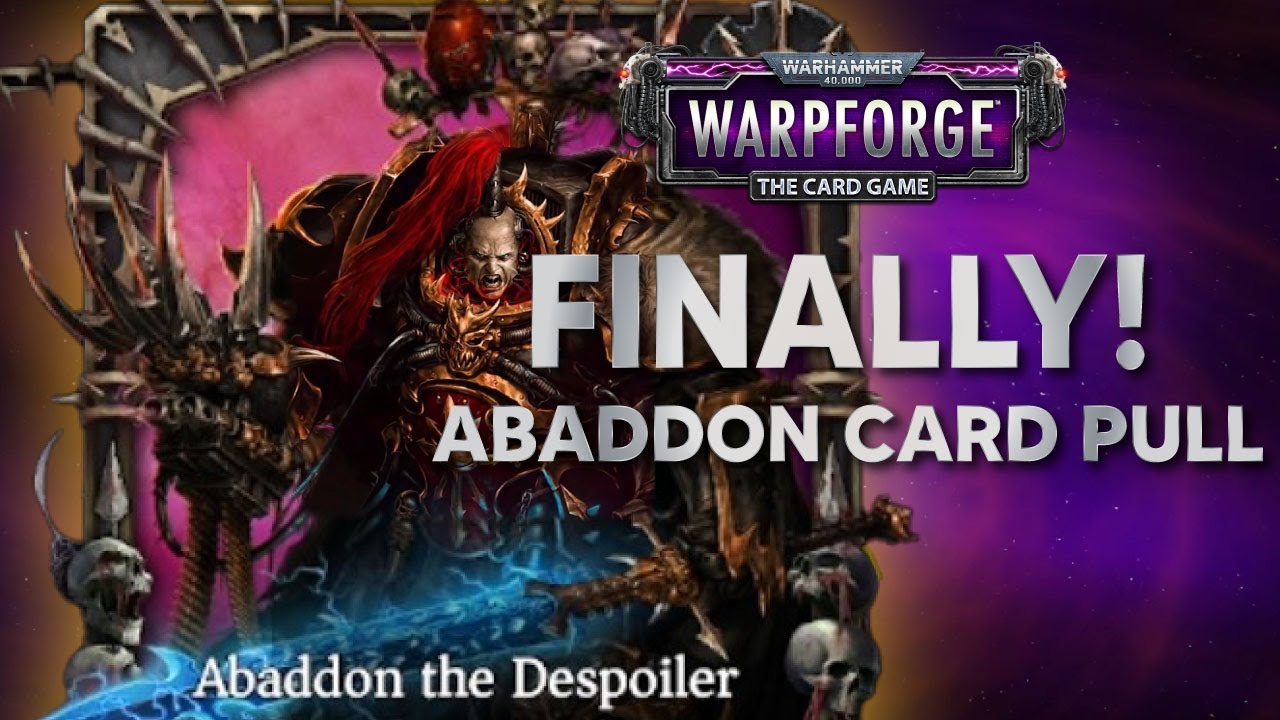 I FINALLY pull Abaddon the Despoiler Card! - YouTube