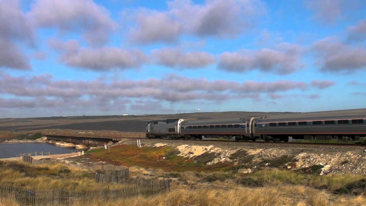 HD- Cascades 90230 Leads Amtrak 790 South at Surf 12-26-11 - YouTube