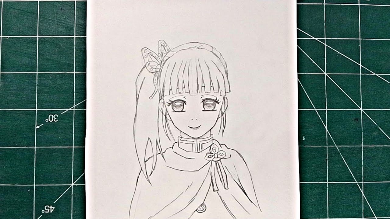 Kanao Tsuyuri drawing | Kanao's drawing from start to finish | Demon ...