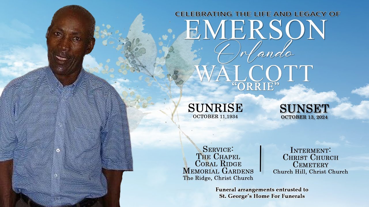 Celebrating the Life & Legacy of Emerson Walcott - YouTube