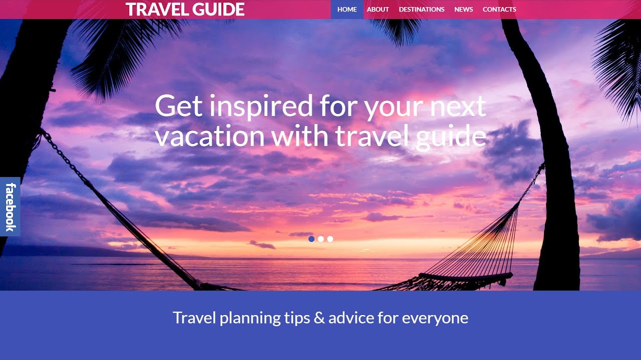 Travel Guide Responsive WordPress Theme by WT Website Template - 53990 - YouTube