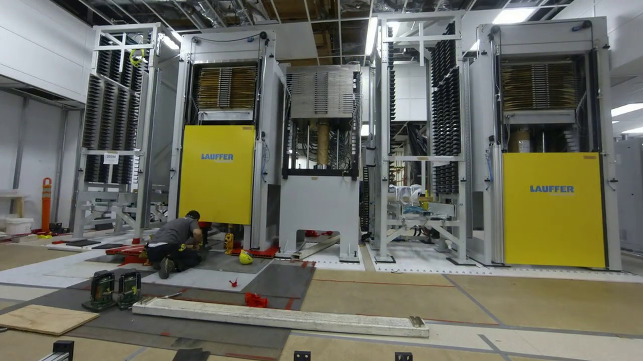 Lauffer RMV 200/50/20 Multilayer Vacuum Lamination Press Installation ...