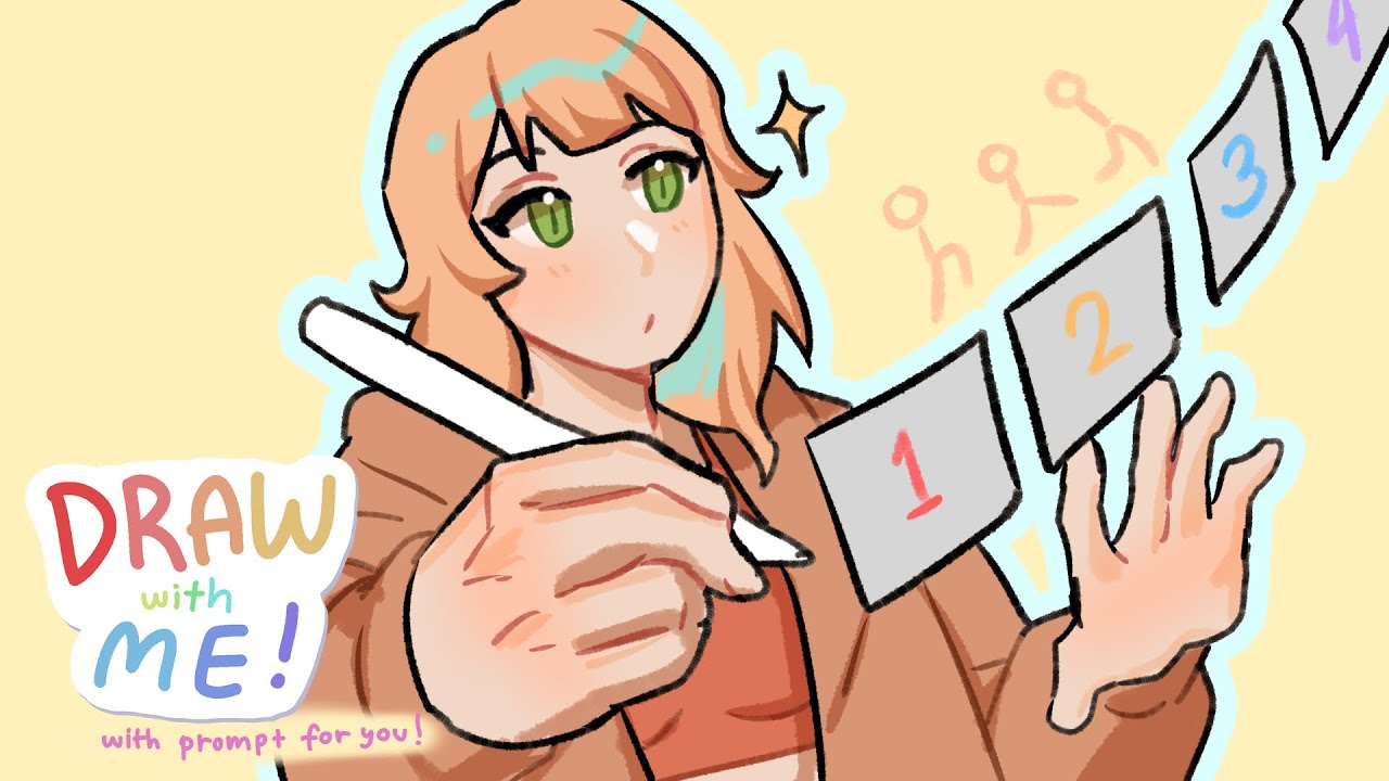 🎨draw with me with prompt for you to draw #2 🎨🖼️🖌️~making animation ...