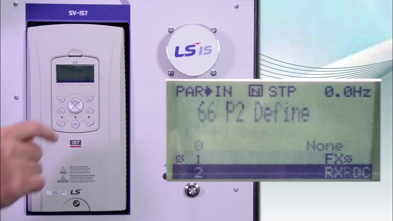 LSIS H100 & IS7 factory default setting, digital input - YouTube