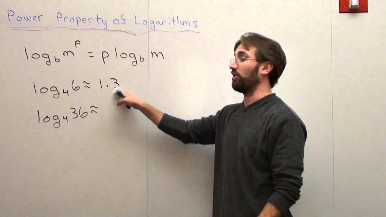 Free Math Lessons Power Property of Logarithms - YouTube