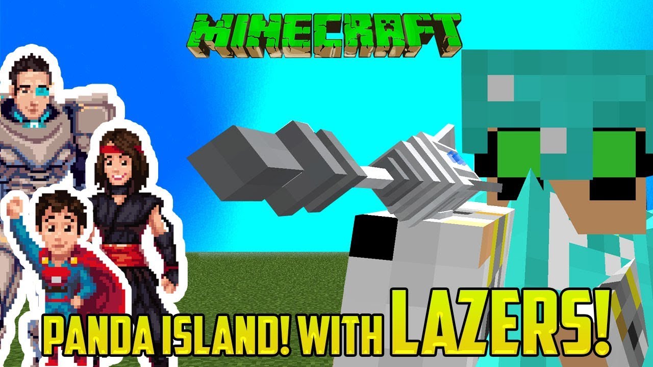 PANDA ISLAND! WITH LAZERS! (Minecraft) - YouTube