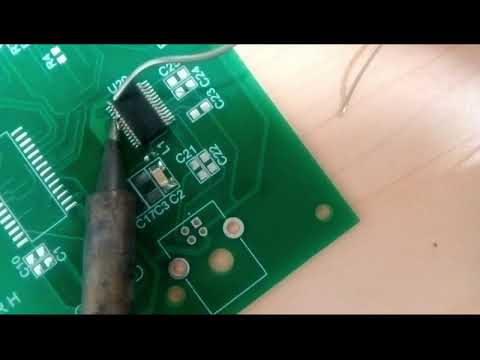 Surface mount components with hand tools - YouTube