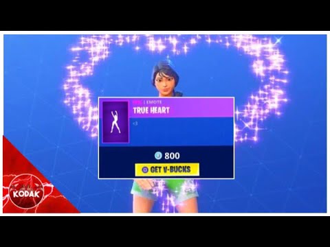 *True Heart Emote SHOWCASE* Fortnite ITEM SHOP [July 6] | Kodak wK ...
