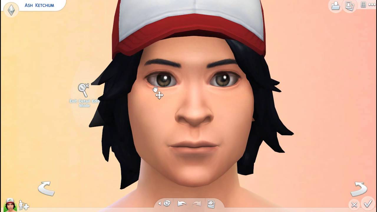 The Sims 4: Create A Sim - Ash Ketchum from Pokemon (Collab w ...