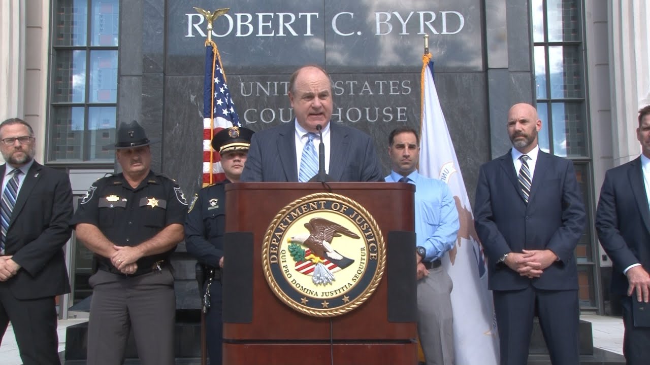 U.S. Attorney Will Thompson press conference announcing major drug ...