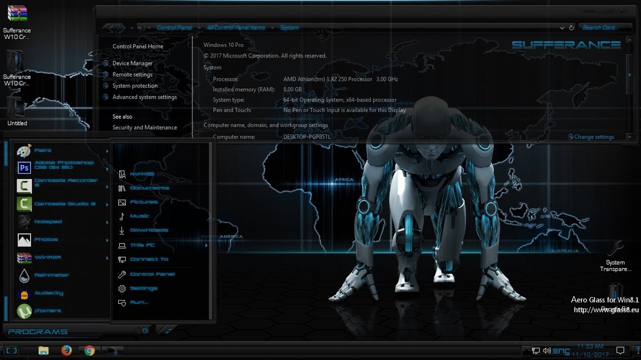 Windows 10 Tech Theme Sufferance - YouTube