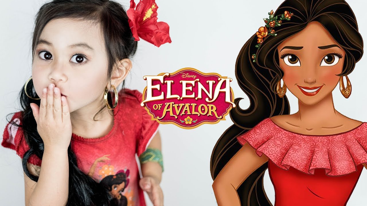 Disney Princess Elena of Avalor Makeup and Dress up for Kids with Le Gianna Tran - YouTube