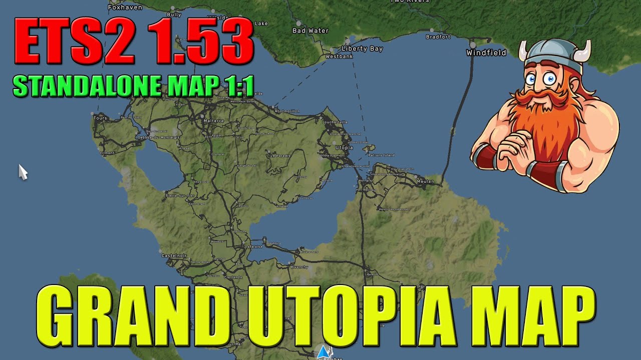 ETS2 153 | GRAND UTOPIA - Standalone Map 1:1 Scale - DESCARGA!!! 🚚 ...